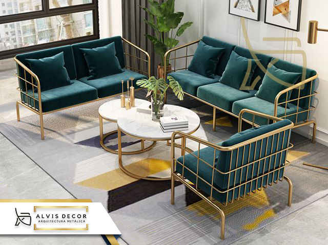 SOFÁ SALA METÁLICAS – Alvis Decor