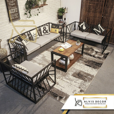 SOFÁ SALA METÁLICAS – Alvis Decor