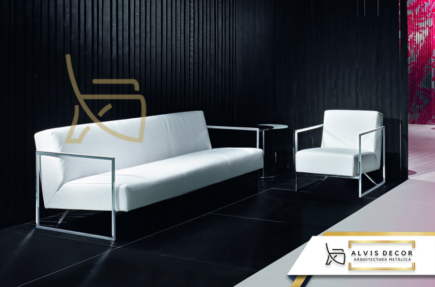 SOFÁ SALA METÁLICAS – Alvis Decor